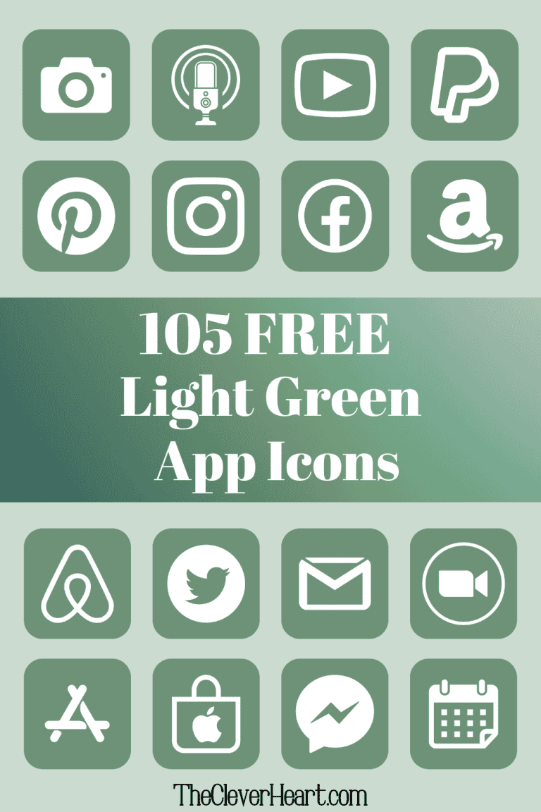105 Free Green App Icons For Your iPhone - The Clever Heart