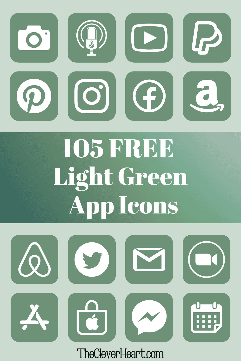105 Free Green App Icons For Your iPhone - The Clever Heart