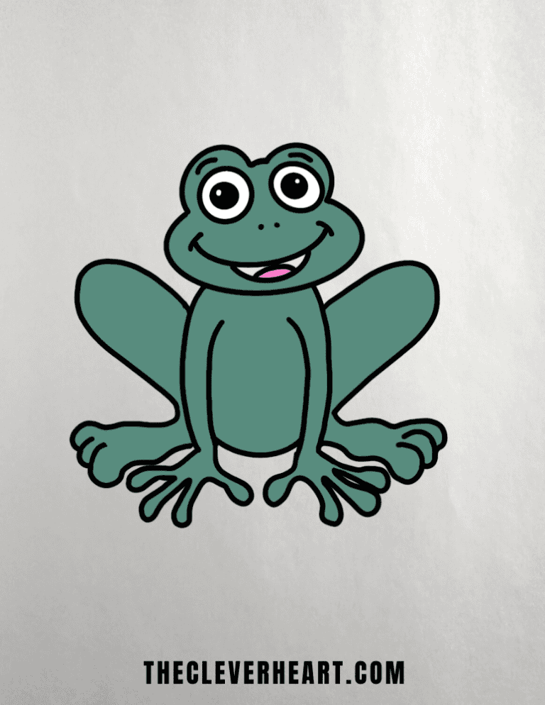 20 Cute Easy Frog Drawing Ideas - The Clever Heart