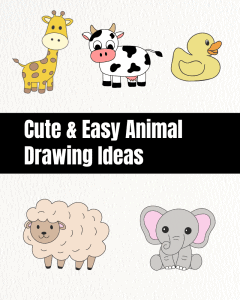 40 Easy Animal Drawing Ideas (Cute Animals to Draw) - The Clever Heart