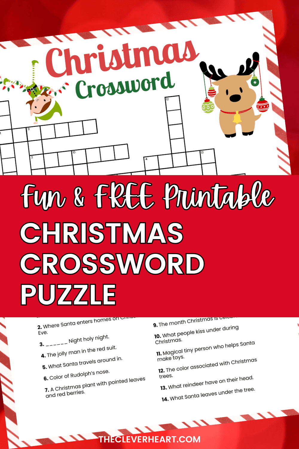 Free Printable Christmas Crossword Puzzle Perfect for the Holidays ...